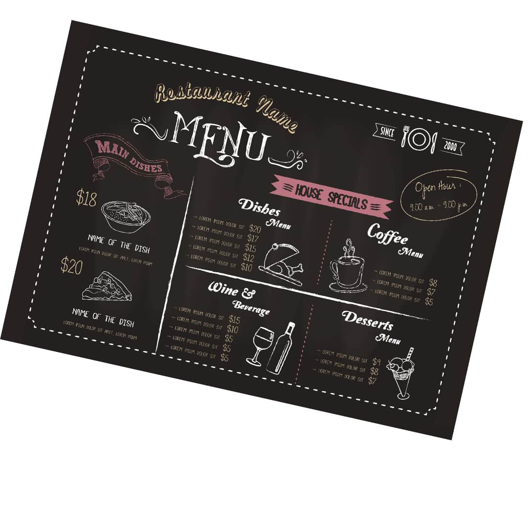 Take Out Menu Printing To-Menu Menu Printing Cheap & Design in Atlnata