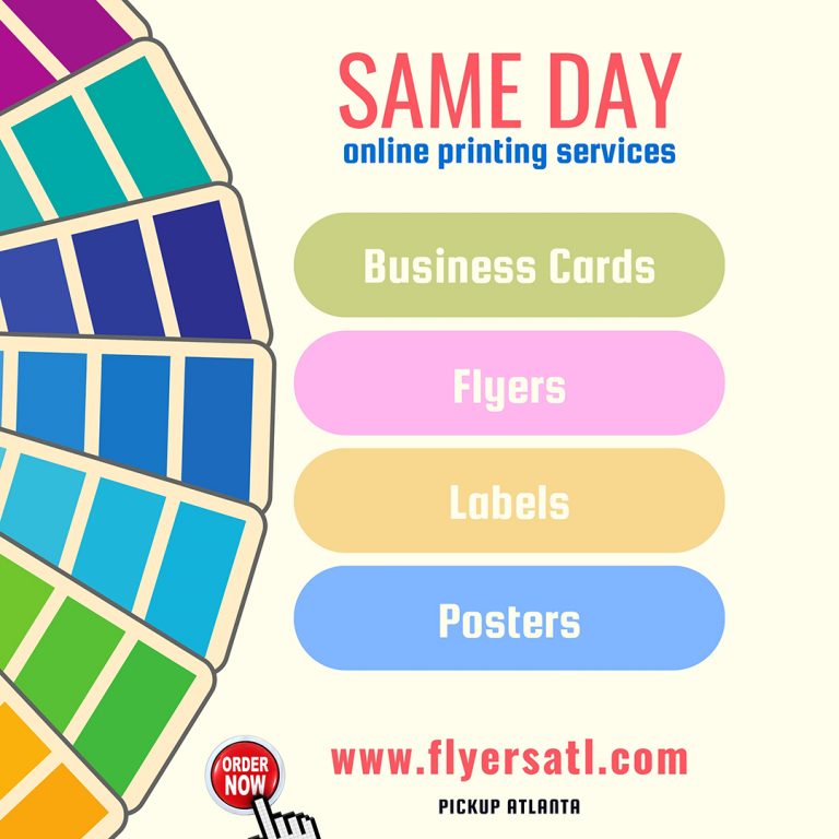 Same Day Printing Services in Atlanta, GA: Flyers Atlanta